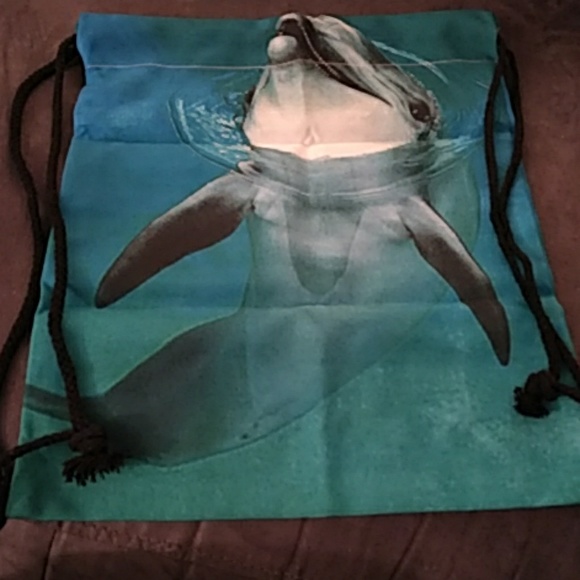 Accessories | New Backpack Drawstring Bag Bag Dolphin | Poshmark